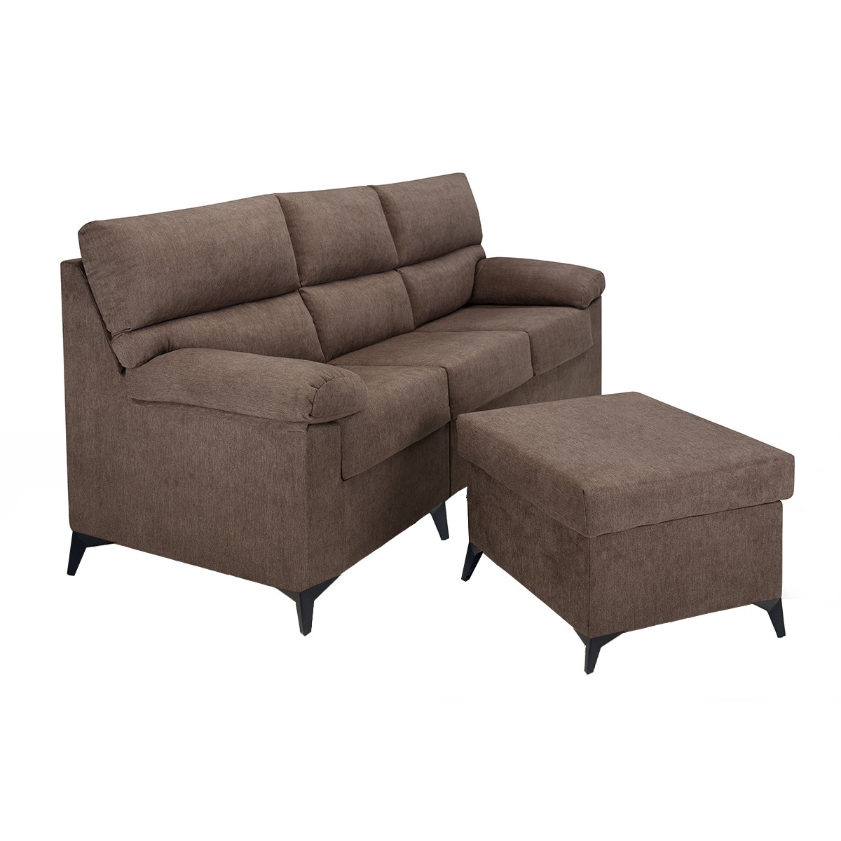 Chaise Longue Puff LANDY Choco Reversible - Relax Total